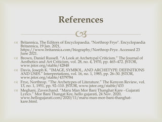 Northrop Frye's "Archetypal Criticism" | PPTX