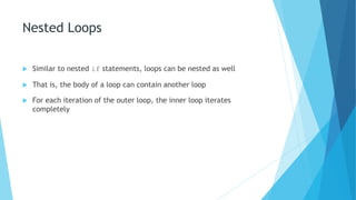Java Repetiotion Statements | PPT