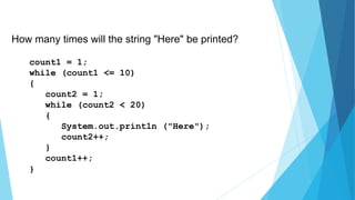 Java Repetiotion Statements | PPT
