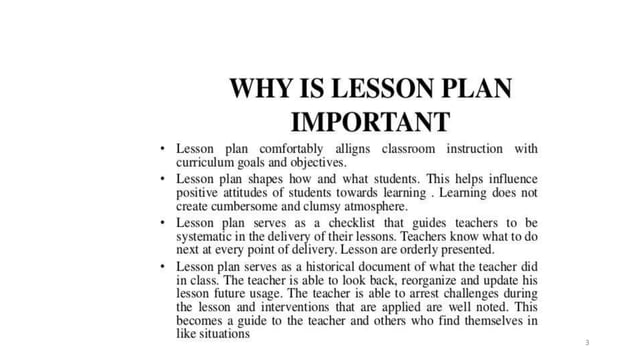 lesson plan | PPT