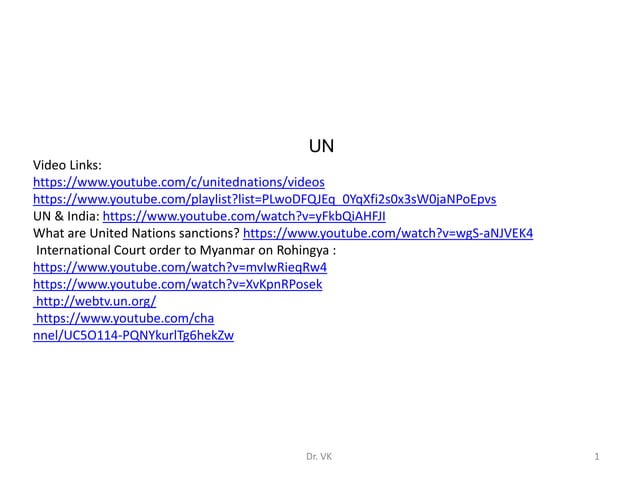 UN.pptx | War and Conflicts