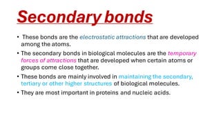 Macromolecules and their subunits and its chemical bonding | PDF