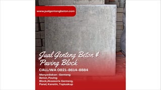 KUALITAS TERBAIK, Grass Block Paving Rumput | PPT