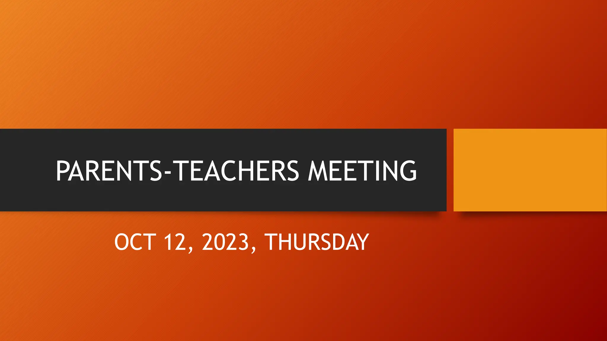 parents teachers meeting layout power point | PPTX | Family and ...