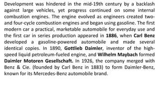 The history of automobile where they start | PPT