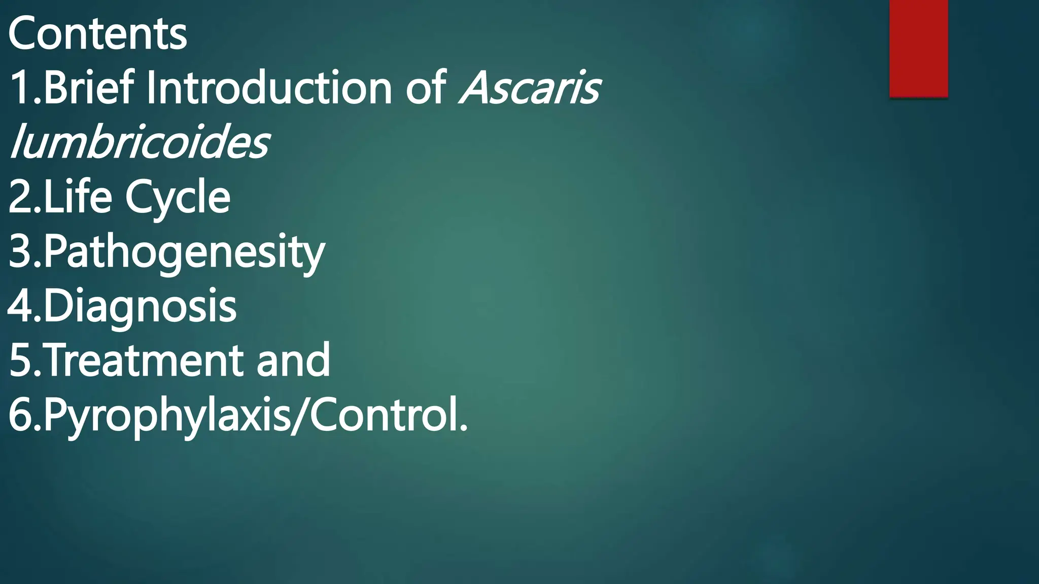 Presentation (4).pptx by abdul hai on Ascaris lumbricoids | PPTX