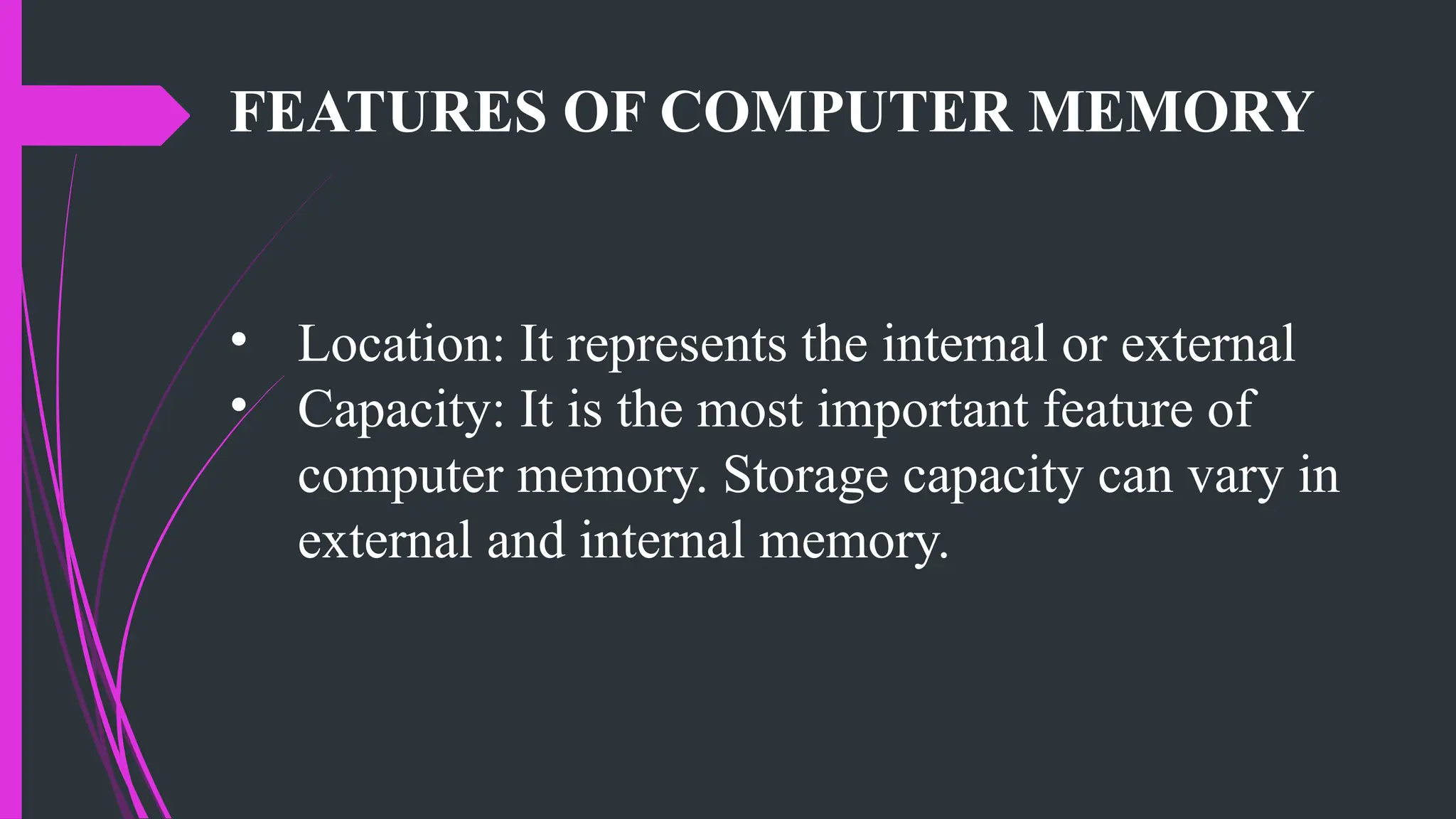 Computer memory and it's types | PPT