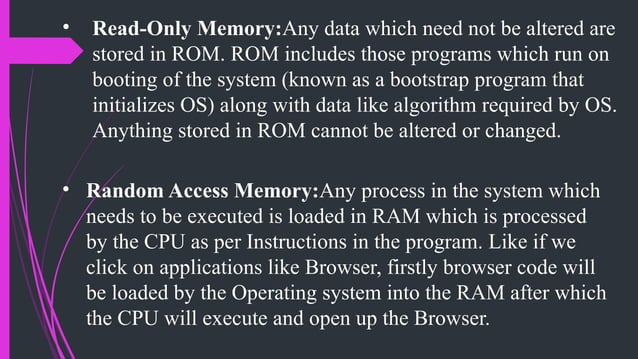 Computer memory and it's types | PPT