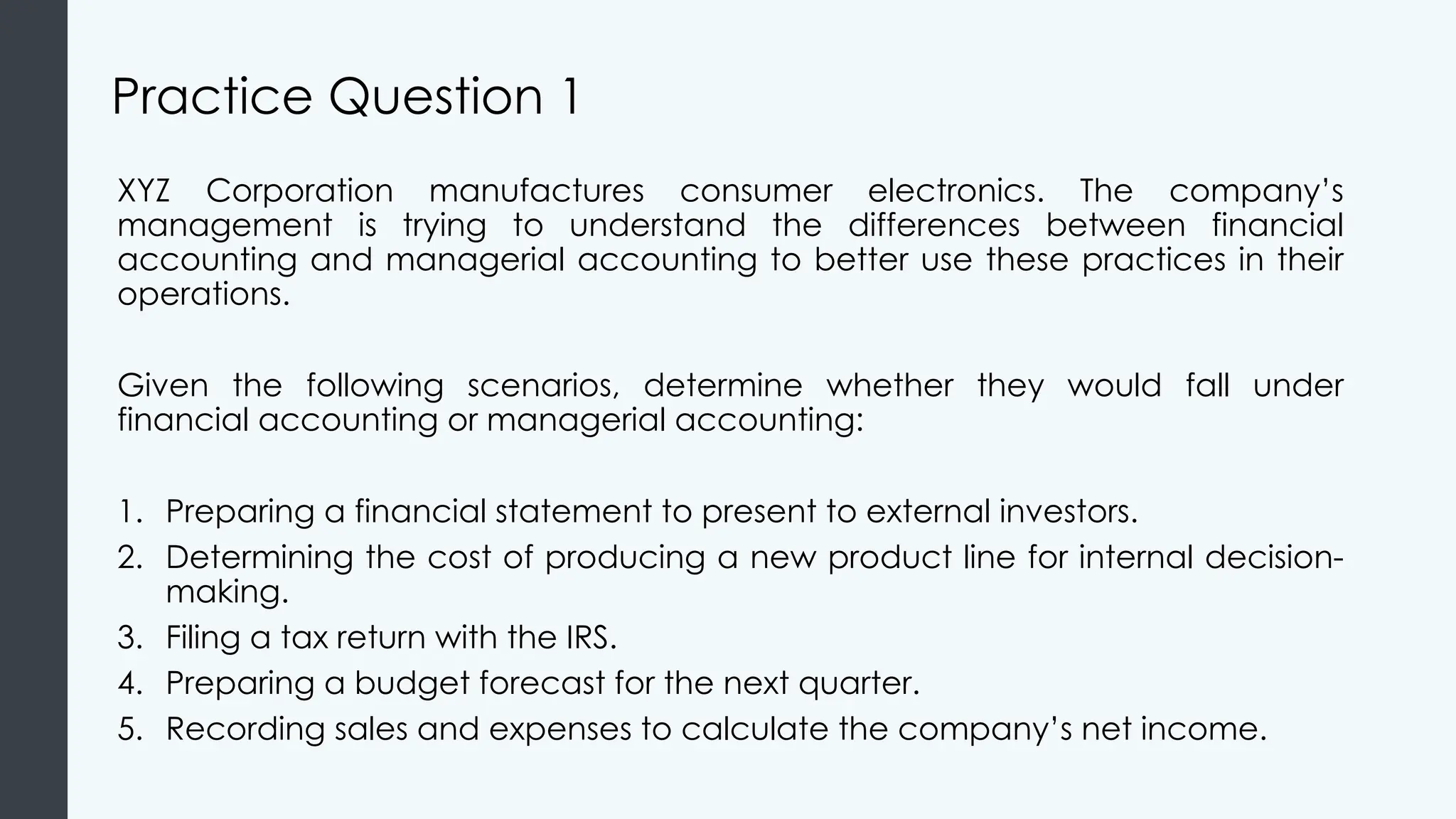 MANAGERIAL ACCOUNTING: FINANCIAL ACCOUNTING | PPTX