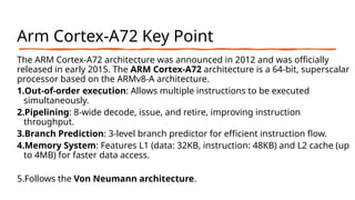 Arm cortex a72 processor is the presentation.pptx