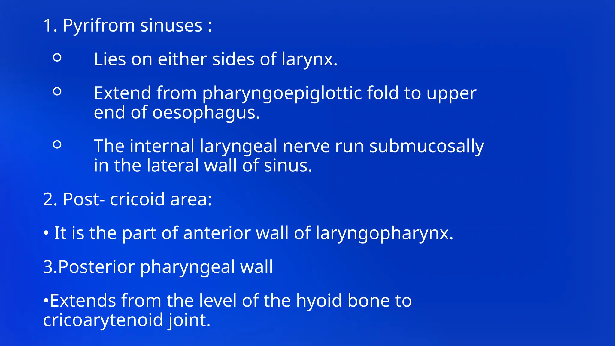 hypopharyngeal cancer description +anatomy+rt treatment | PPTX