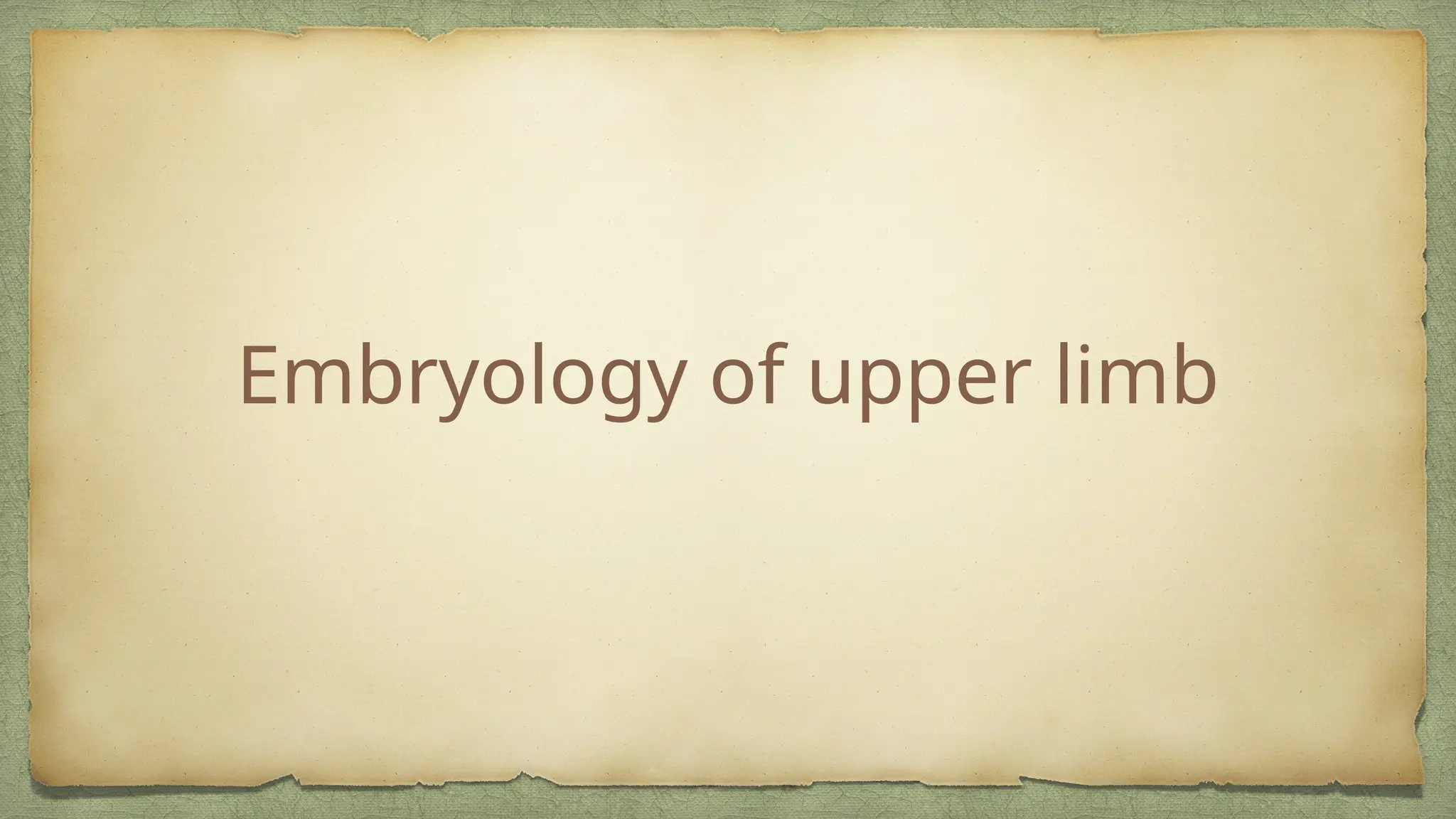 Embroyology of upper limb, malformations | PPTX