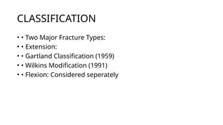 Paediatric supracondylar fractures of humerus | PPTX
