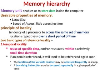 Computer Architecture and Organization--Memory and I/O | PPTX
