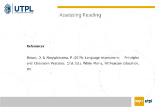 Presentation 4. Assessing Reading to do.pptx