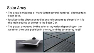 Presentation on solar car mechanical engineering presentation | PDF