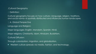 Geography of the world (population and etc.) | PPTX
