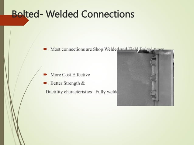 Presentation 4 - Bolted and Welded Connections.pptx | Physics | Science
