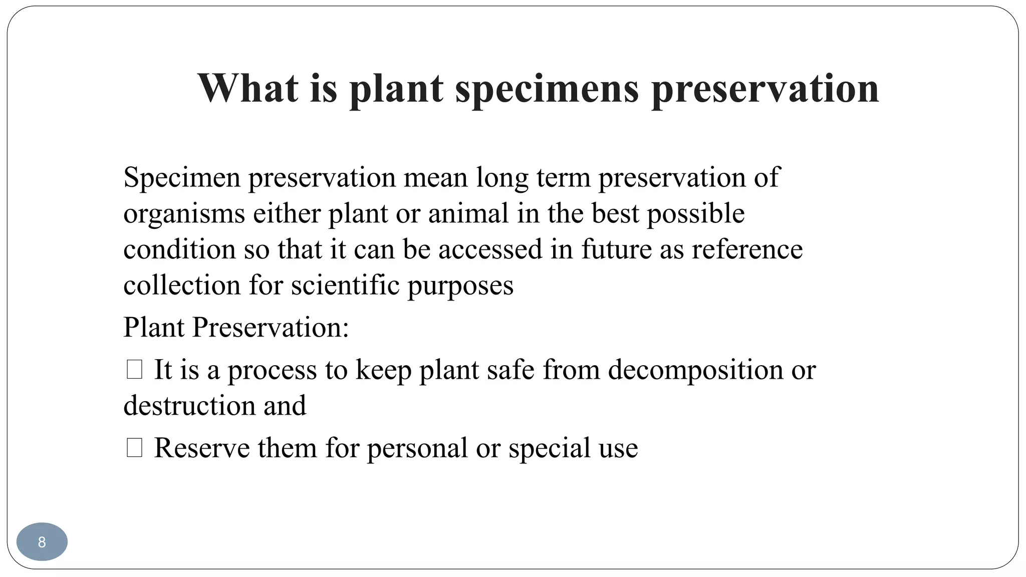 Preservation of plant specimen caused by Nematode | PPTX