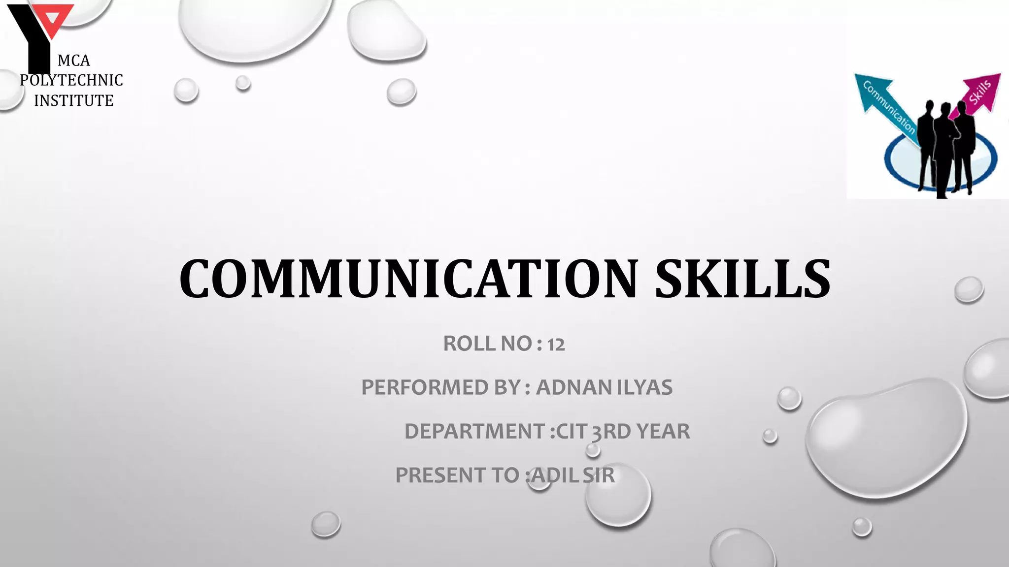 communication skills Presentation | PPT