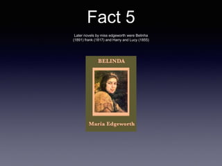 Maria Edgeworth by Shane | PPTX