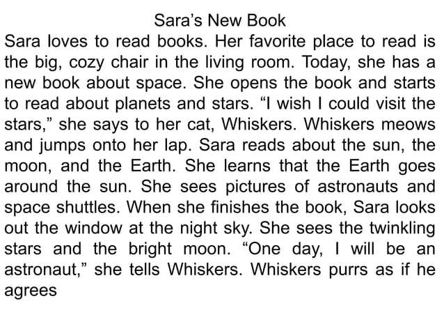 Reading comprehension for fluency for grade 4 | PPTX | Cats | Pets