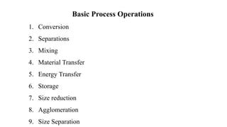 Principle of plant design for Chemical Engineering Presentation | PPT