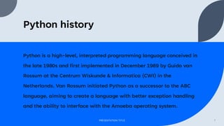 Presentation 4 (4).pdf Python in Real life | PDF