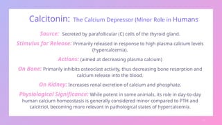 Calcium homeostasis and kidney regulation of acid and base pptx | PPTX