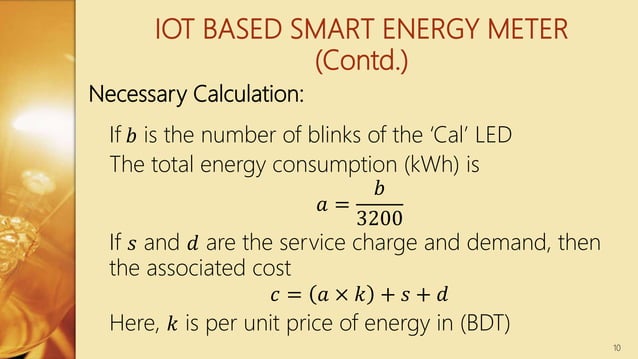 IoT Based Smart Energy Management in Residential Applications | PPTX