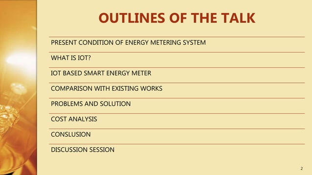 IoT Based Smart Energy Management in Residential Applications | PPTX