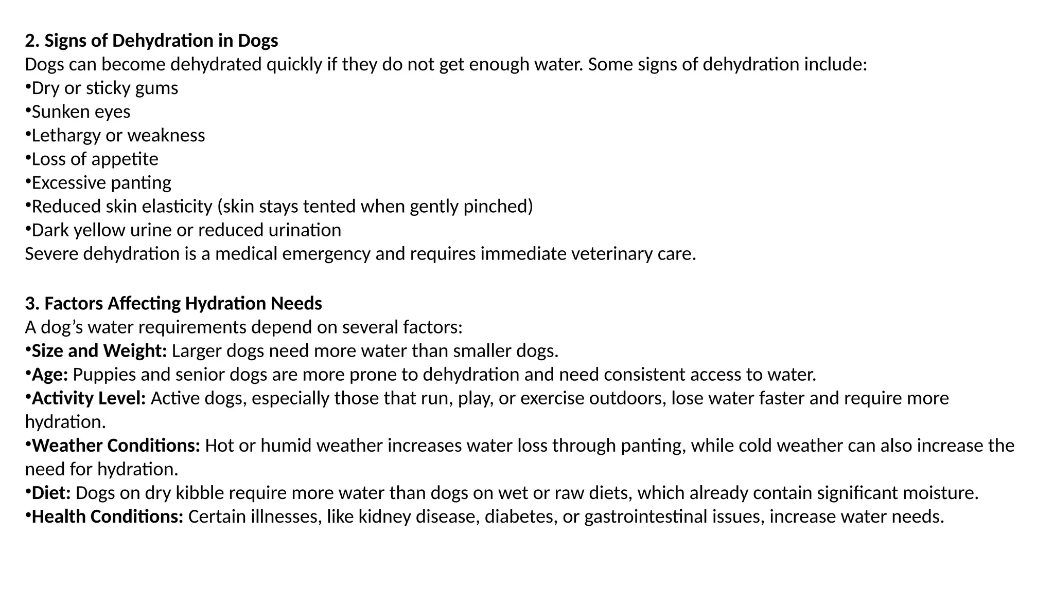 dspetstore / Importance of Hydration in Dogs | PPTX