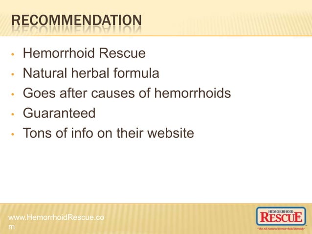 Hemorrhoid Treatments | PPT