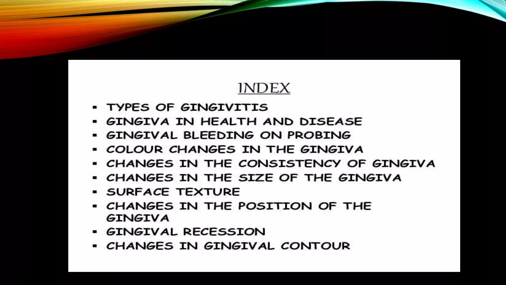 indices of gingival diseases | PPTX
