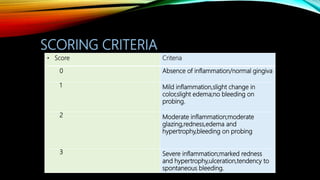 indices of gingival diseases | PPTX