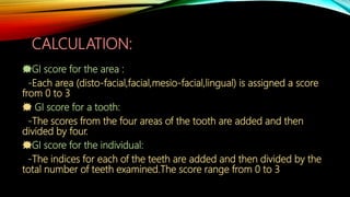 indices of gingival diseases | PPTX