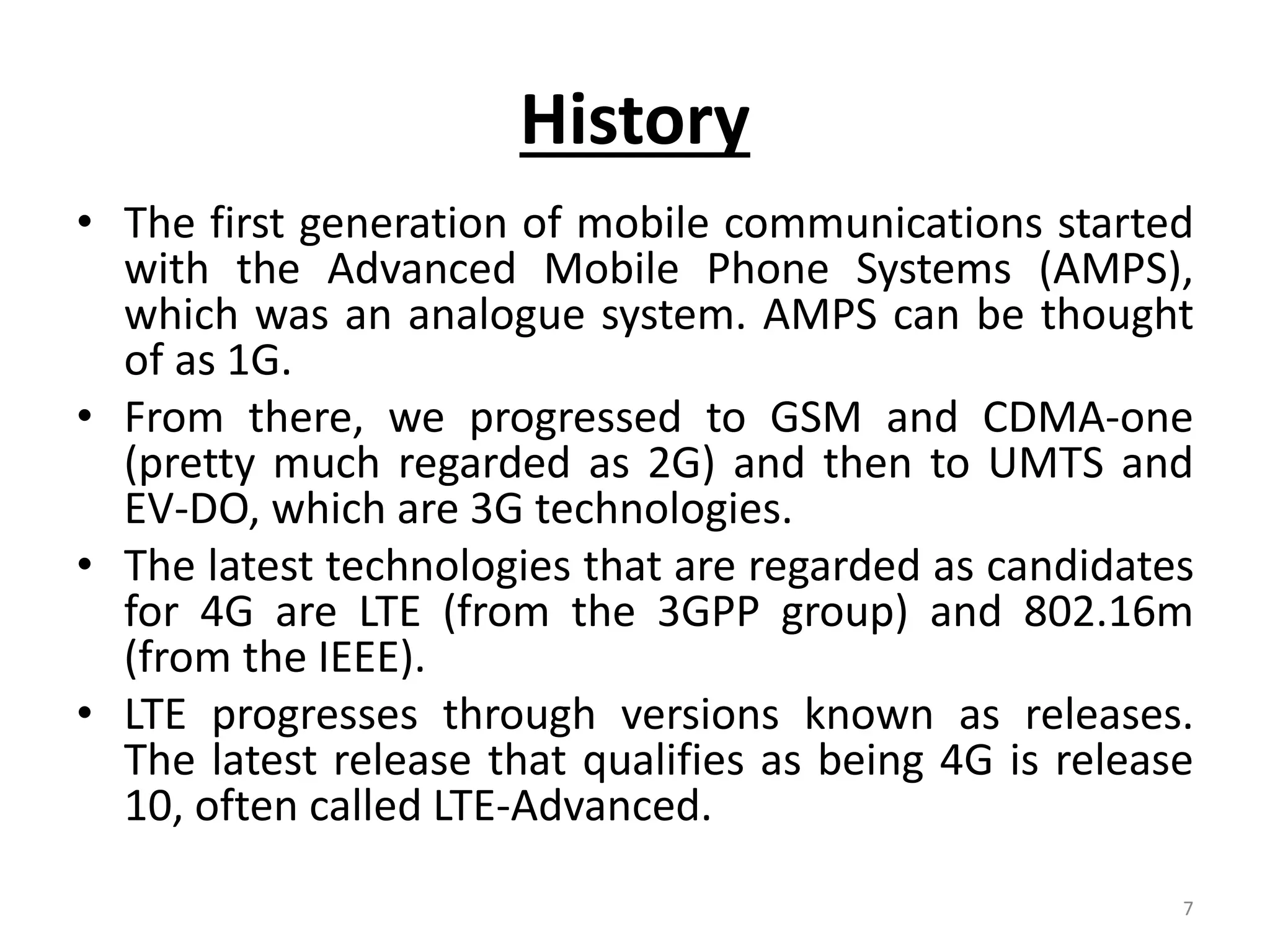 Presentation on 4gLTE | PPTX