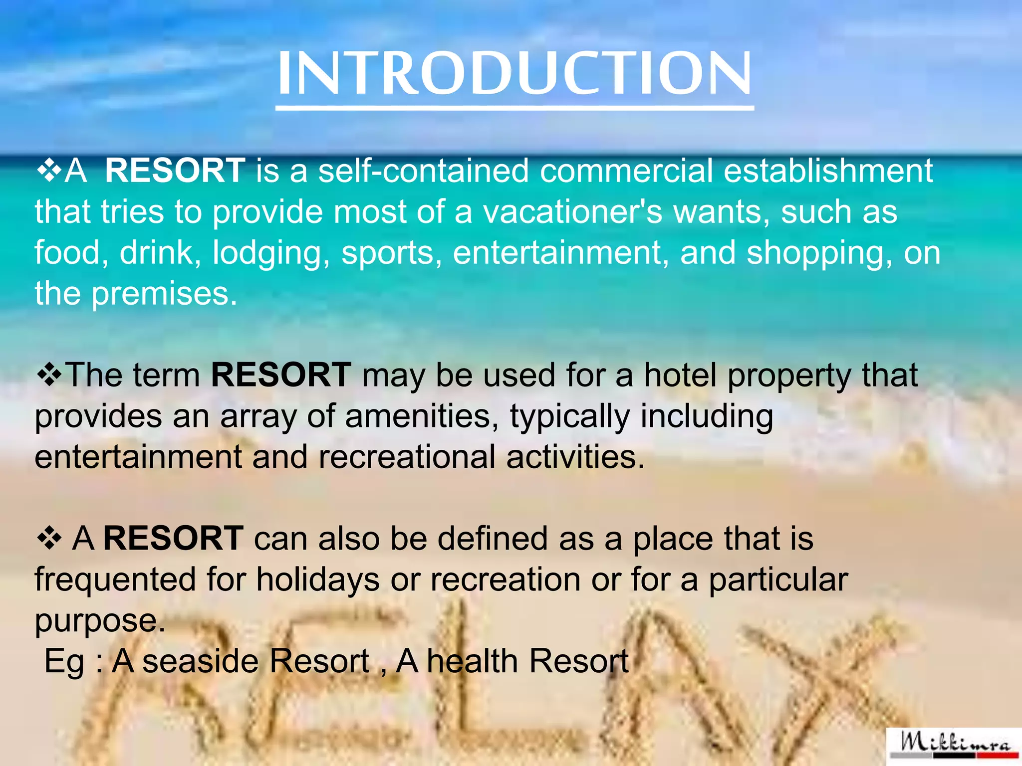 History of Resort | PPTX