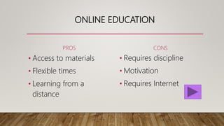 Online Learning vs. Classroom Learning | PPTX