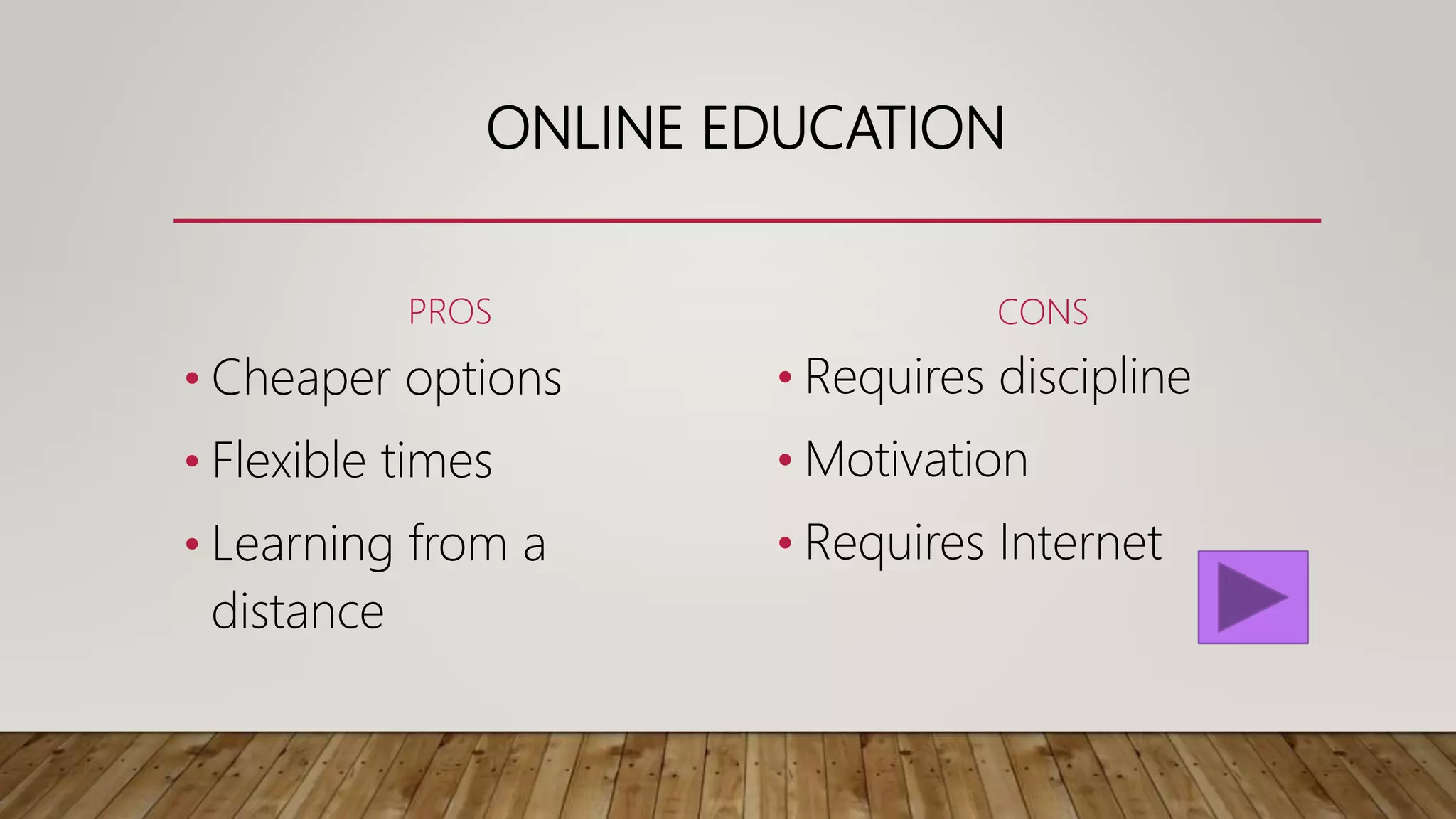 Online Learning vs. Classroom Learning 2 | PPTX