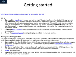 Presentation 4 rifidi emulator lab | PPTX | Operating Systems | Computer Software and Applications