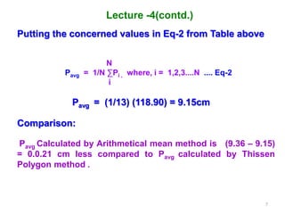 Class lectures on Hydrology by Rabindra Ranjan Saha Lecture 4 | PPTX