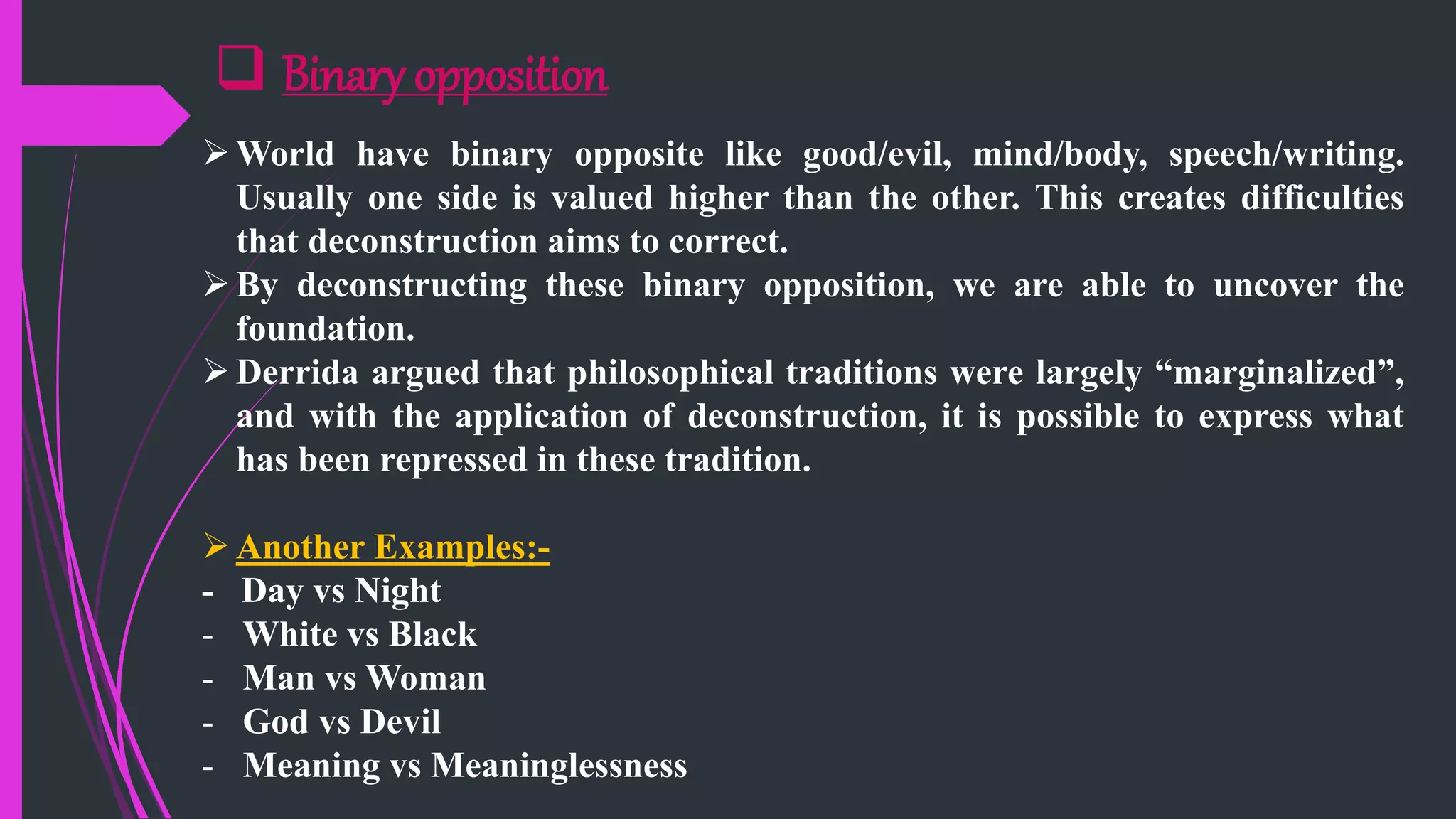 Deconstruction : A literary theory | PPTX