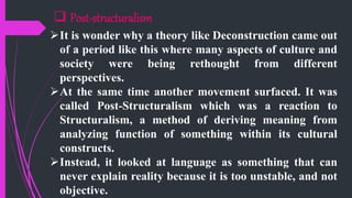 Deconstruction : A literary theory | PPTX