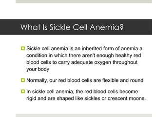 sickle cell anemia | PPTX