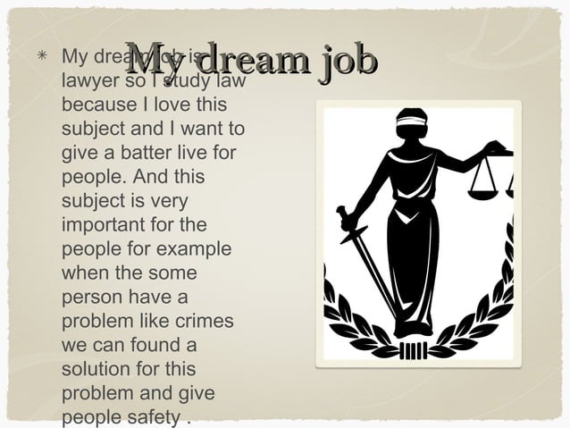 my dream job | PPT