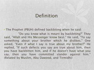 Backbiting | PPTX
