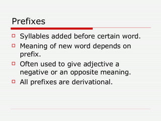 Word formation | PPT