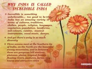 My india -- great and incredible | PPTX