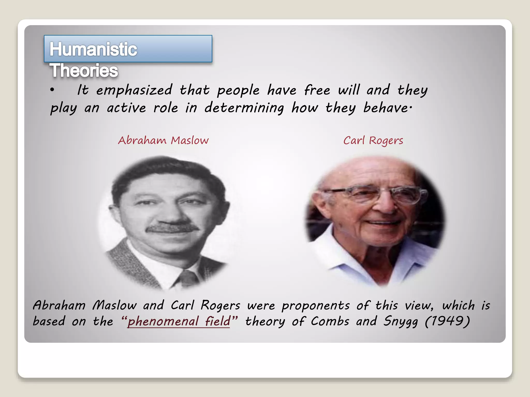 Humanistic Theories | PPTX